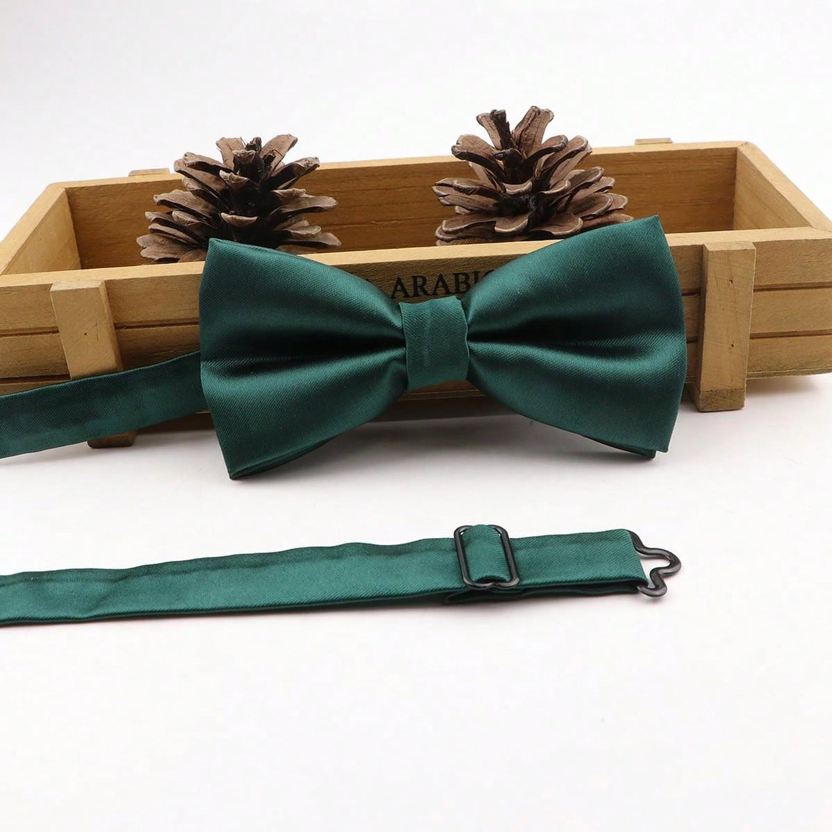 1 Pieza Elegante corbatin Brillante De Un Solo Color Para Hombre Adecu ...
