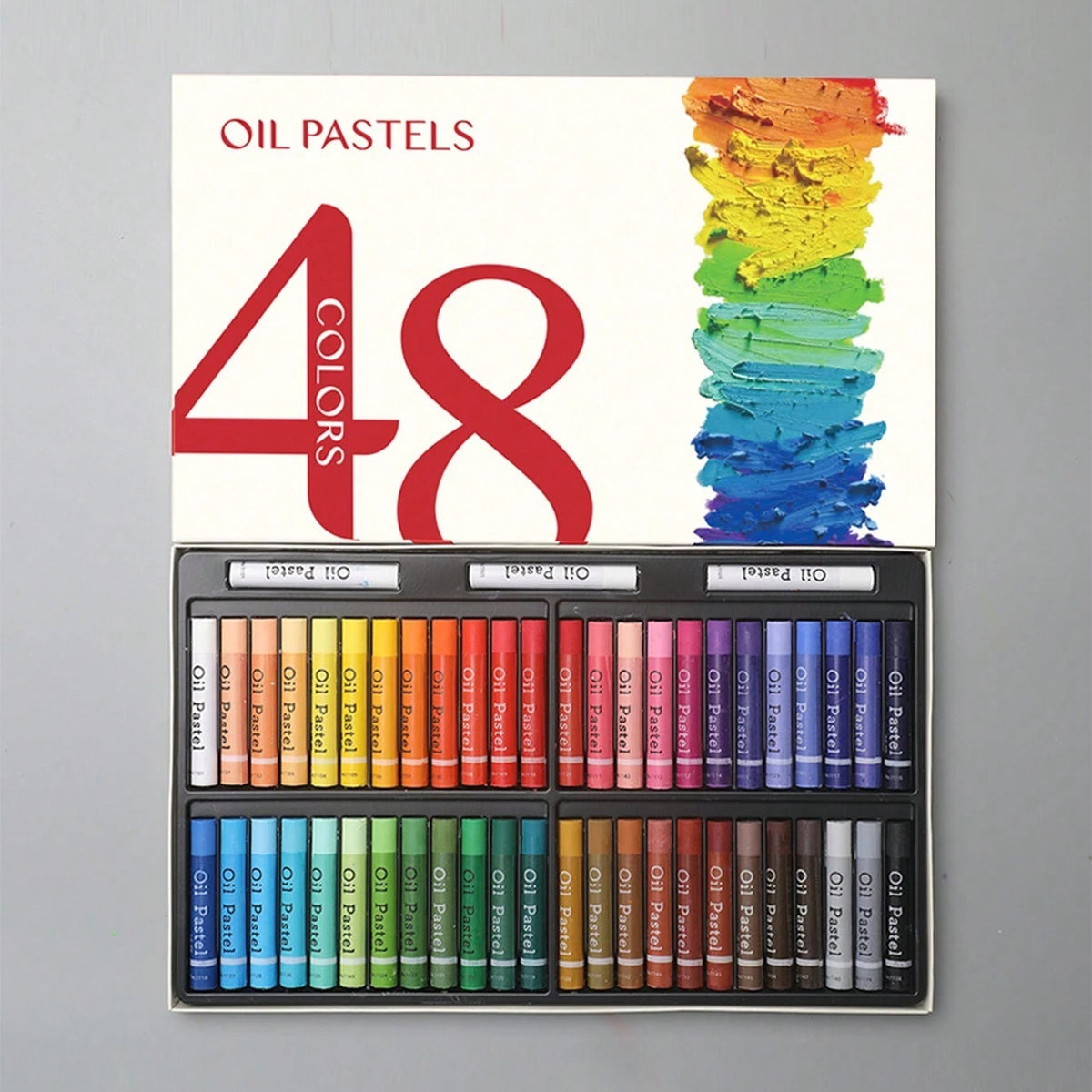 48 colores de pastel de aceite pesado en paletas de colores clásicos ...