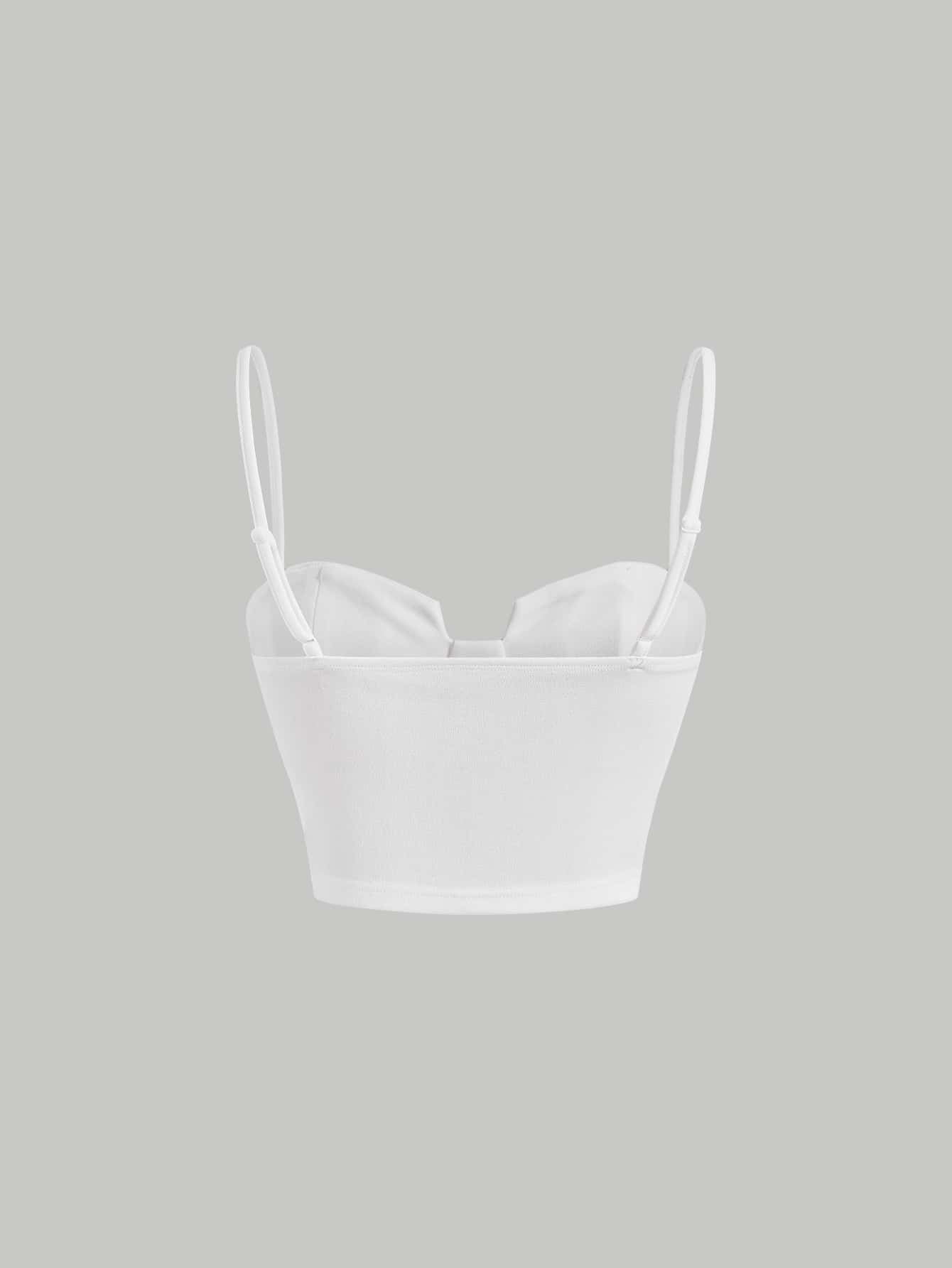 SHEIN MOD Top de tirantes con estructura de corsé tipo bustier liso co ...