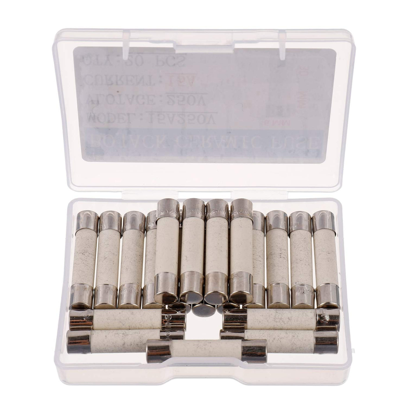 BOJACK T15A250V 6x30 mm 15 A 250 V Fusibles cerámicos de fusión lenta, — Quierox - Tienda Online