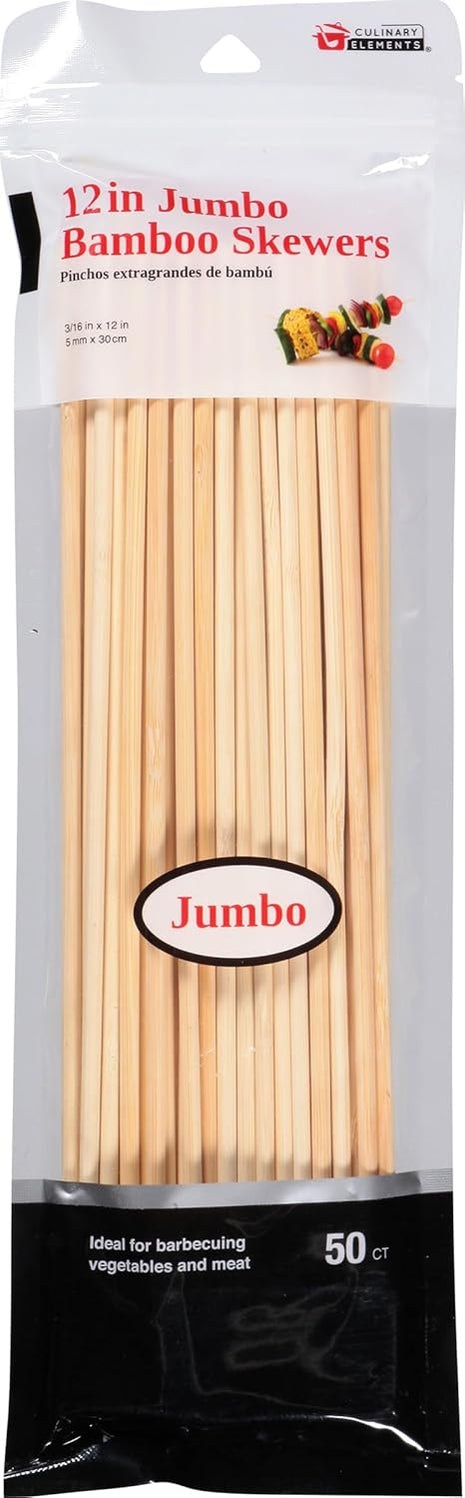 Brocheta de bambú Jumbo 50 unidades — Quierox - Tienda Online