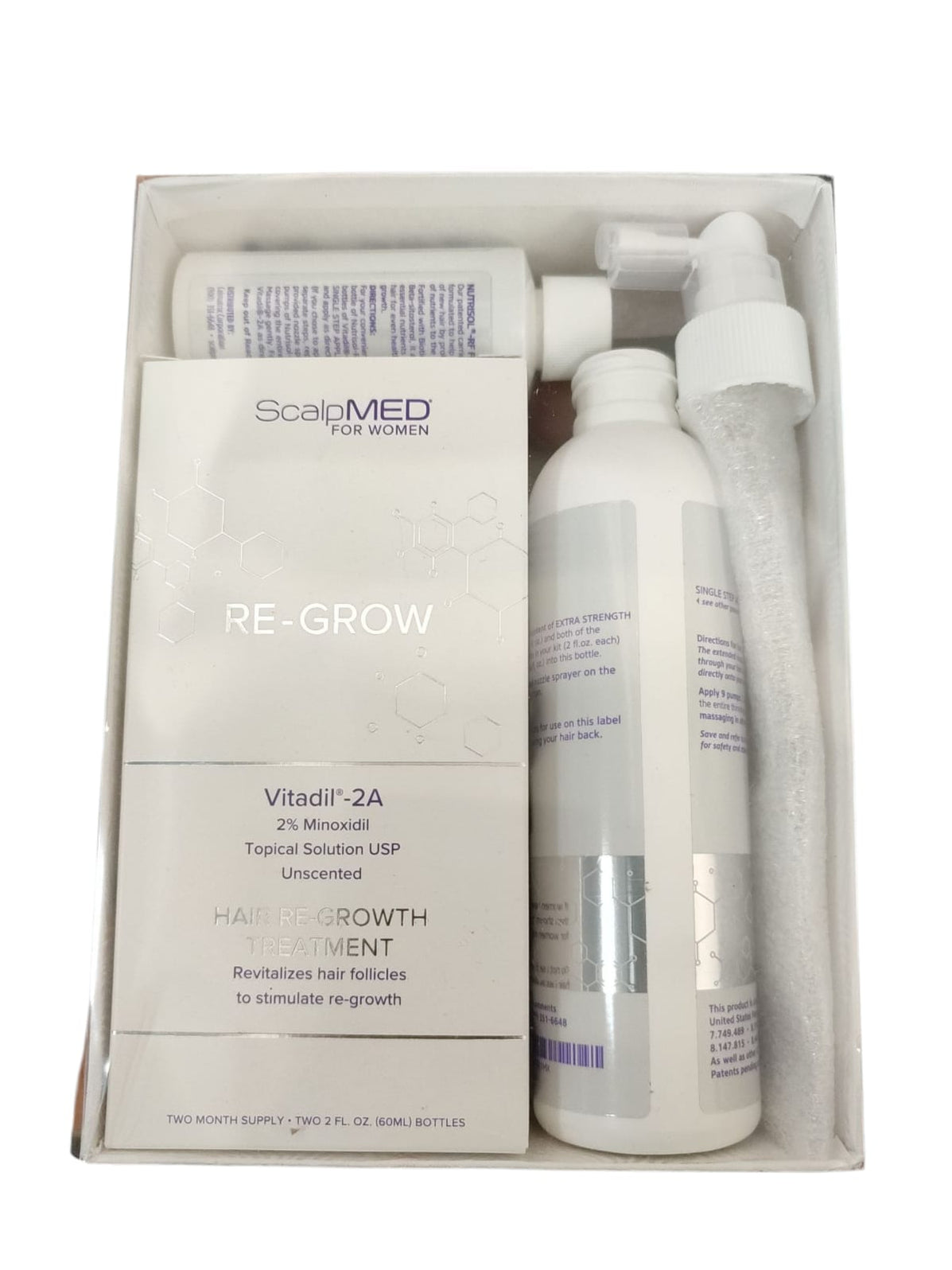 Kit de pérdida de cabello ScalpMED para mujeres Re-Grow Vitadil-2A ...