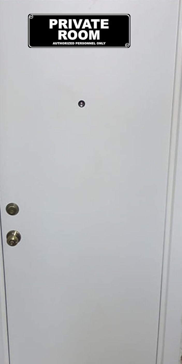 Letrero para puerta, Solo personal autorizado, en plástico acrílico ...