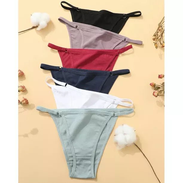 Paquete de 5 ropa interior de algodón para mujer colores aleatorios ...