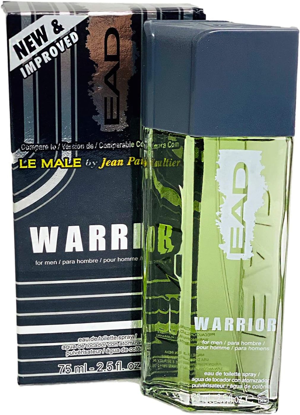 Perfume EAD WARRIOR, Colonia Spray, comparado con Le Male, 75ml ...