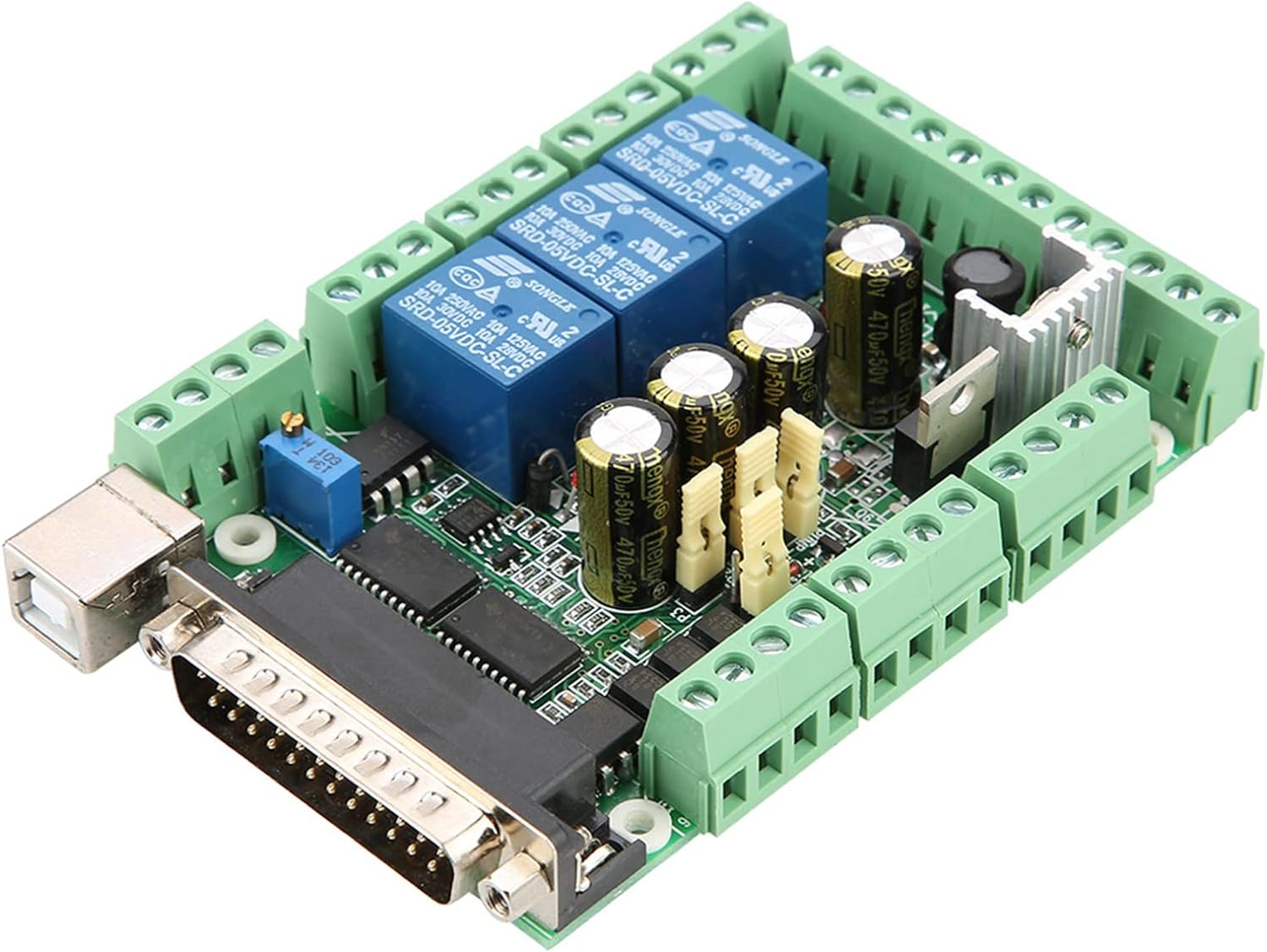 Adaptador de placa de ruptura de interfaz USB CNC MACH3 de 6 ejes para ...