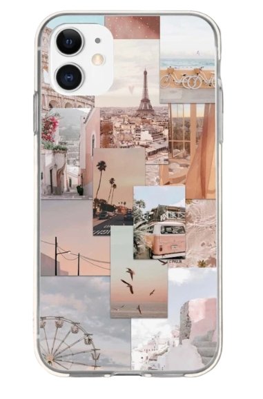 SHEIN Funda para teléfono con collage estético compatible con iphone ...